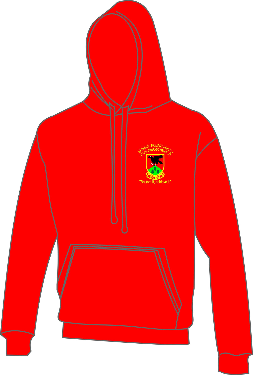 Gendros Primary Unisex Leaver Hood 2024 (RED) (NON REFUNDABLE ITEM NO ...