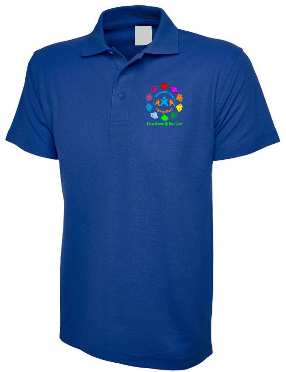 Little Gems Royal Blue Polo Shirt – Bergoni