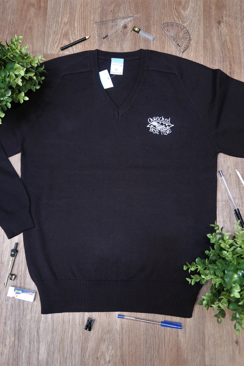 Bryntawe 6th Form Unisex V Neck Jumper (NO REFUNDS OR EXCHANGES) – Bergoni